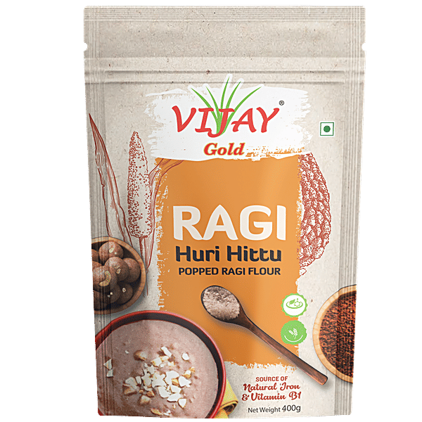 Buy Vijay Gold Huri Hittu/ Popped Ragi Flour Online at Best Price of Rs ...