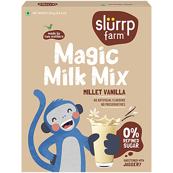 Buy Slurrp Farm Magic Milk Mix - Millet Vanilla Online at Best Price of ...