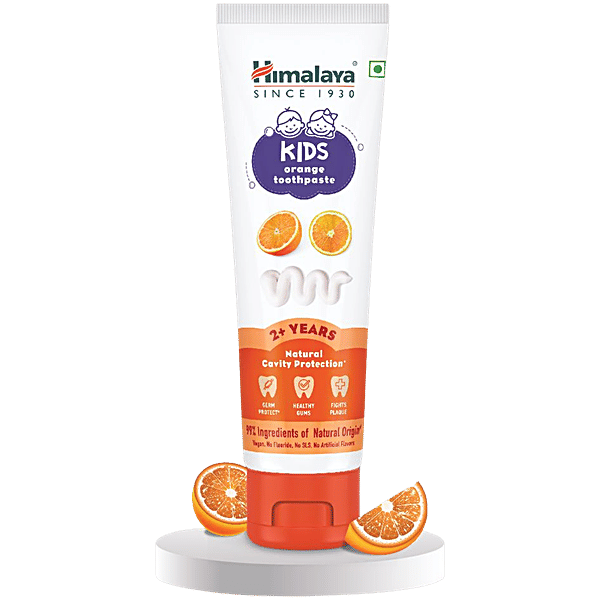 Buy Himalaya Kids Orange Toothpaste - For 2+ Years Online at Best Price ...