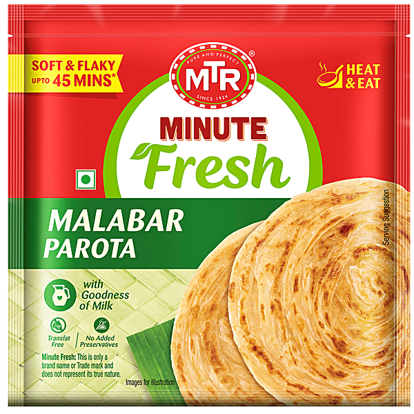 Buy MTR Minute Fresh Malabar Parota - Heat & Eat Online at Best Price ...
