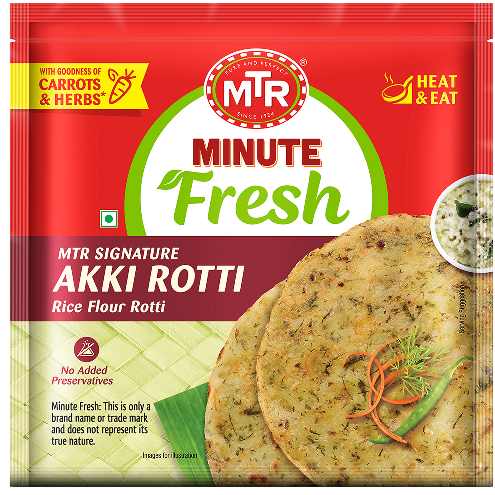Buy MTR Signature Minute Fresh Akki Rotti - Heat & Eat Online at Best ...