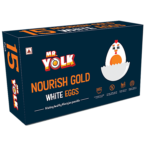 Buy Mr Yolk Nourish Gold White Eggs Online at Best Price of Rs 240 ...
