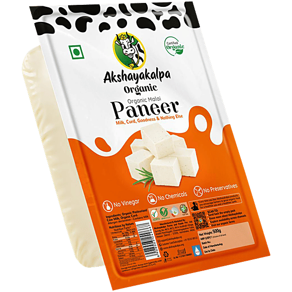 Buy Akshayakalpa Organic Malai Paneer Online at Best Price of Rs 325 ...