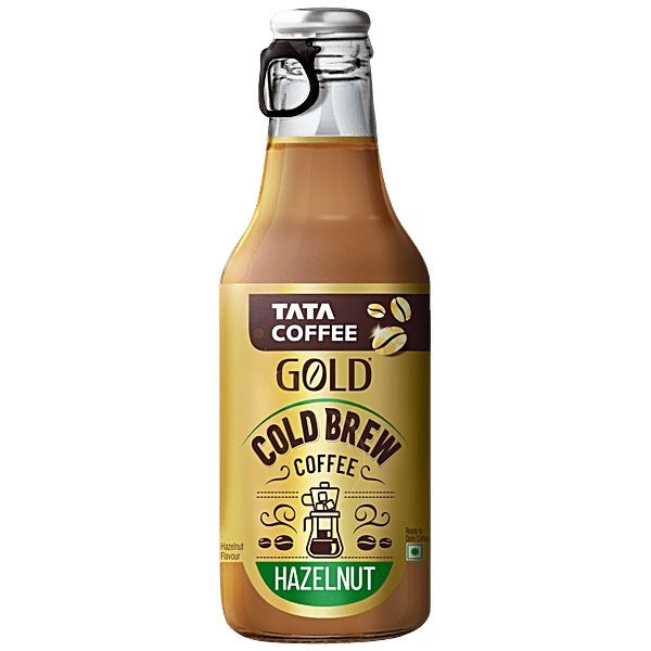 Buy Tata Coffee Gold Hazelnut Flavoured Cold Brew Rich & Creamy Ready ...