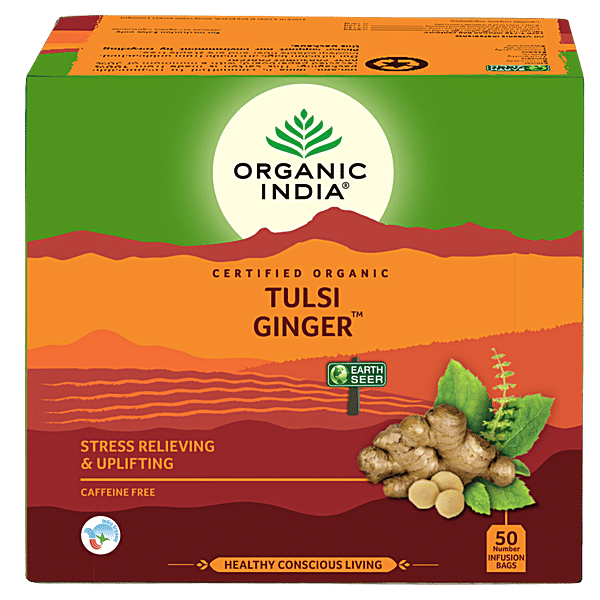 Buy Organic India Tulsi Ginger Tea Online at Best Price of Rs 271.7 ...