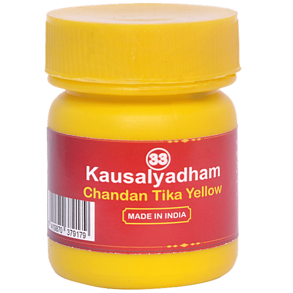 Buy Kausalyadham Chandan Tika - Yellow Gella Online at Best Price of Rs ...