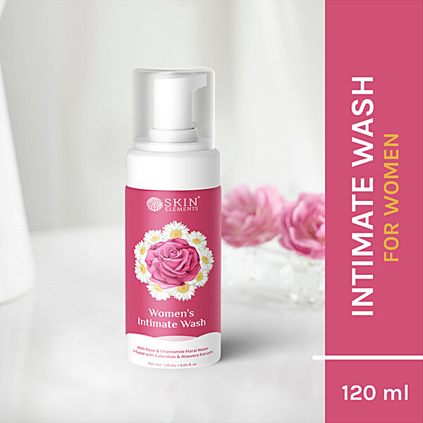 Buy Skin Elements Women's Intimate Wash - With Rose & Chamomile Floral Water Online at Best ...