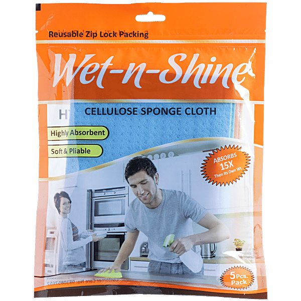 Buy Wet N Shine Cellulose Sponge Cloth Online at Best Price of Rs 199 ...
