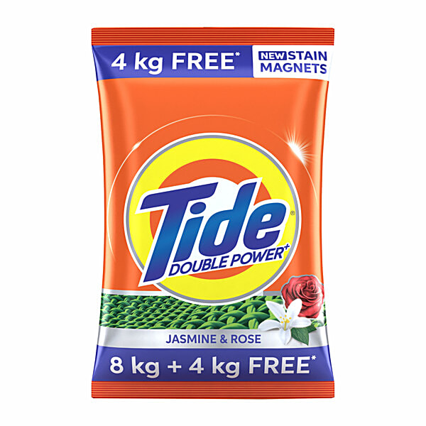 Buy Tide Double Power Detergent Washing Powder - Jasmine & Rose Online at Best Price of Rs null ...