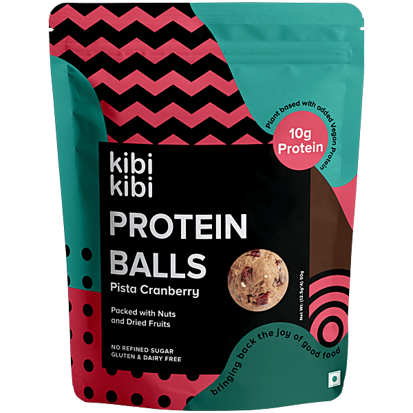 Buy Kibi Kibi Pista Cranberry Protein Balls Online at Best Price of Rs ...