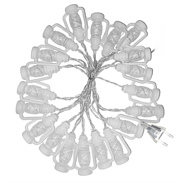 Buy MANSAA Vintage Lantern String Lights - Christmas Decor, White ...