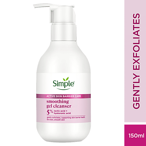 Buy Simple Active Skin Barrier Care Smoothing Gel Cleanser Online at ...