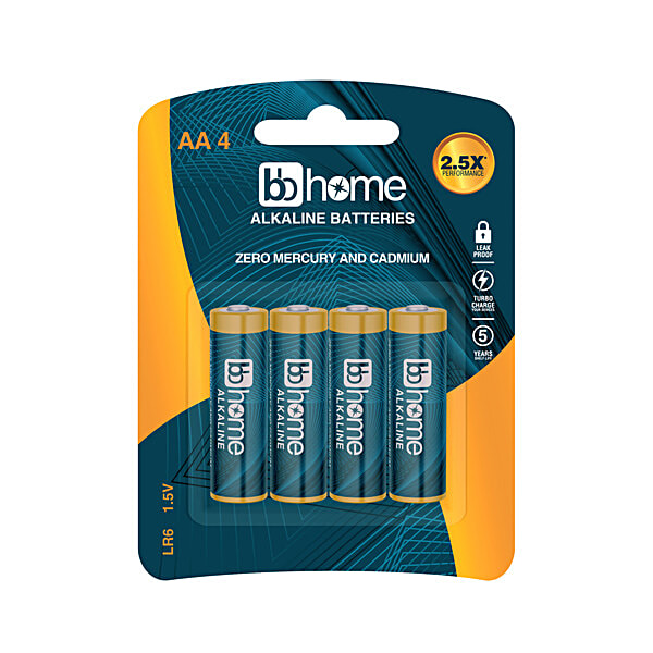 Buy bb home Alkaline AA Batteries Online at Best Price of Rs 69 - bigbasket