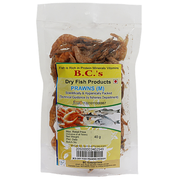Buy B.C's Enterprises Dry Prawns - Medium Online at Best Price of Rs 60 ...