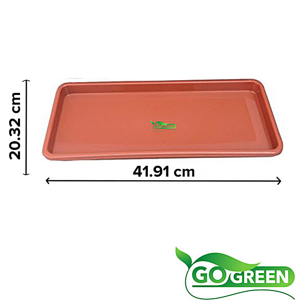 Buy Go Green Garden Queen Pot Plate No 160 - Brown, 41.91 x 20.32 cm ...