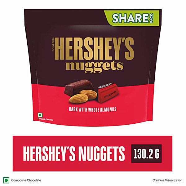 Buy Hershey's Nuggets - Dark With Whole Almonds Online at Best Price of Rs 240 - bigbasket
