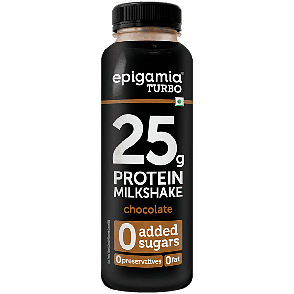 Buy Epigamia Turbo Chocolate 25 g Protein Milkshake Online at Best ...