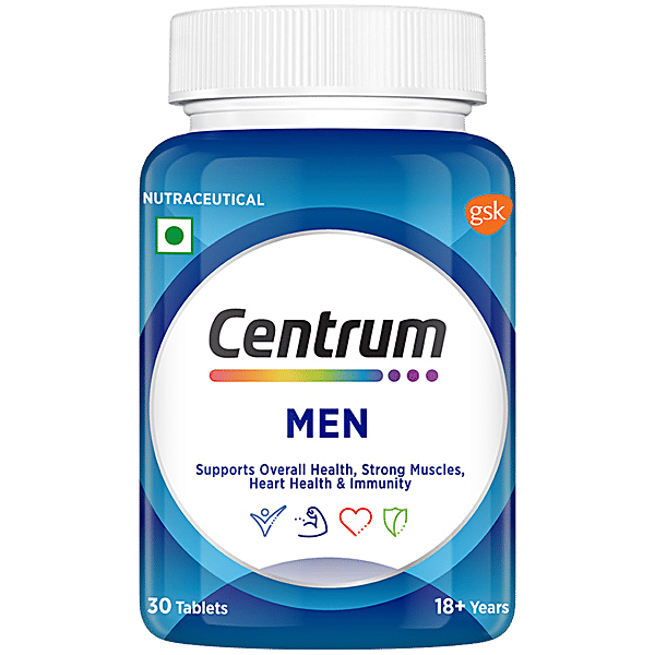 Buy Centrum Men With Grape Seed Extract, Vitamin C & 22 Vital Nutrients ...