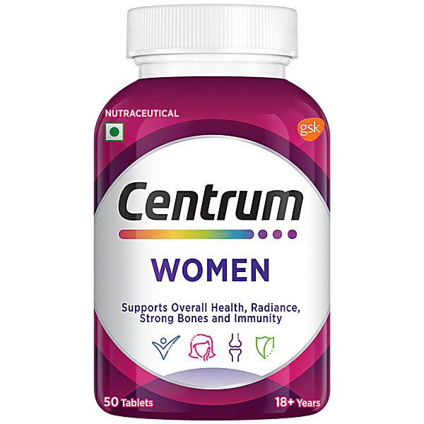 Buy Centrum Women, With Biotin, Vitamin C & 22 Vital Nutrients For ...