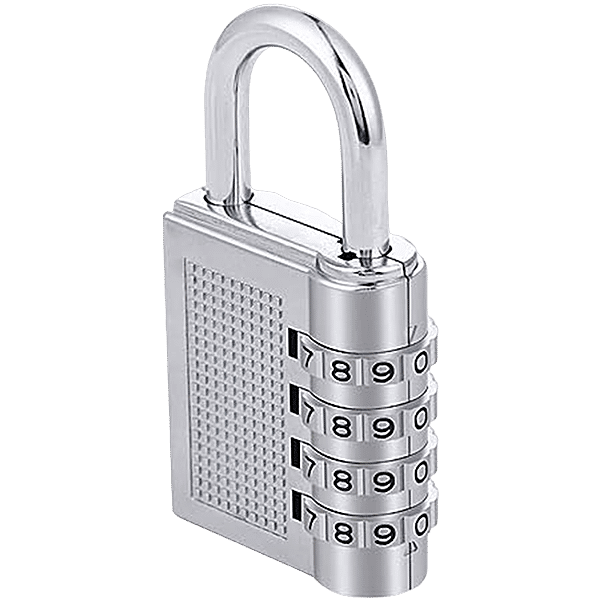 Buy CS Padlock 4 Digit Metal Resettable Combination Lock Online at Best ...