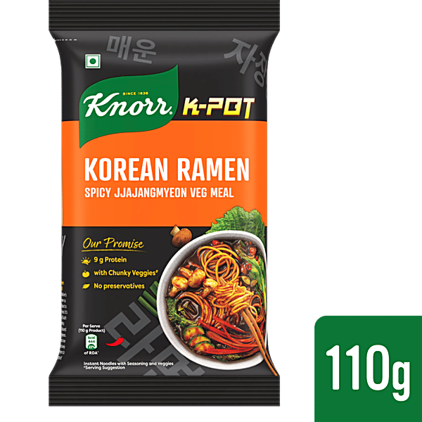 Buy Knorr K-Pot Korean Ramen - Spicy Jjajangmyeon Veg Meal Online at ...