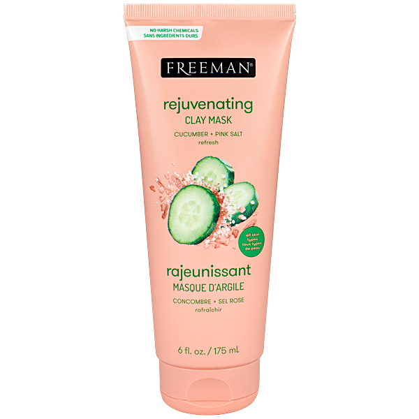 Buy FREEMAN Rejuvenating Clay Mask - Cucumber & Pink Salt Online at ...