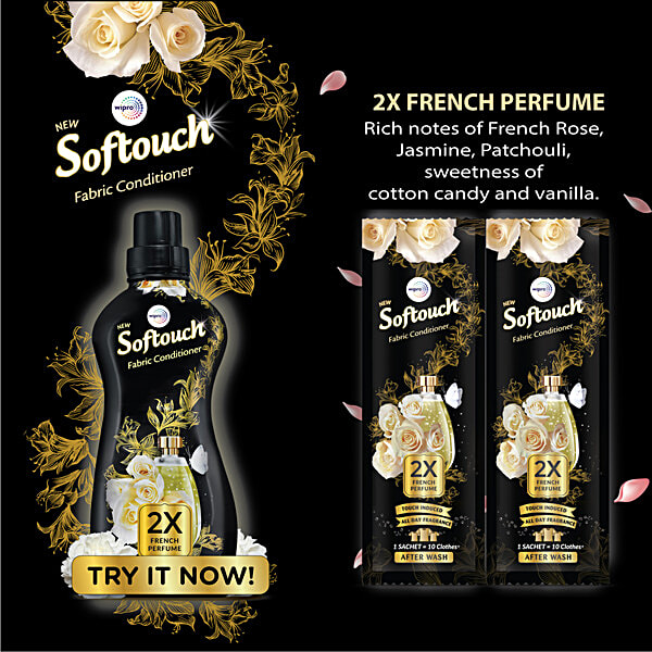 Buy Softouch Fabric Conditioner 2X French Perfume Sample Card, Long Lasting Online at Best Price ...