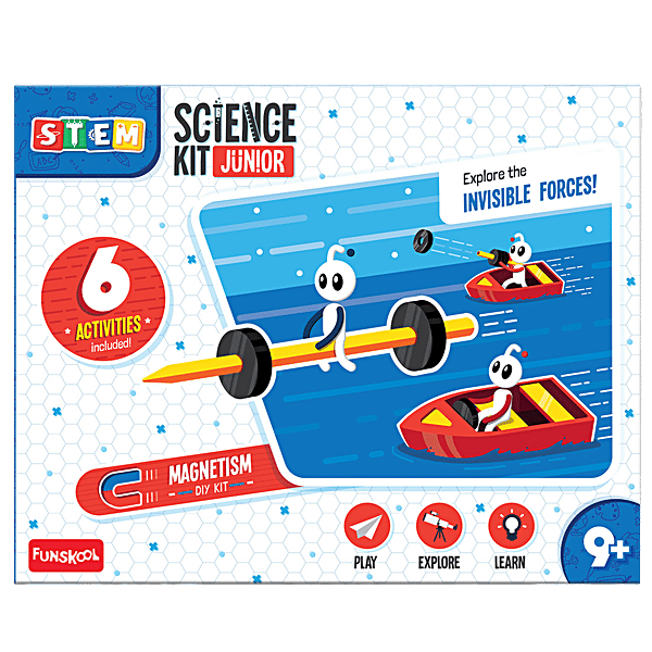 Buy Funskool Stem Science Kit Junior - Magnetism DIY Activity, For 9 ...