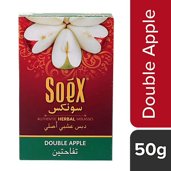 Buy Soex Double Apple Herbal Hookah Flavour - Tobacco Free Online at Best Price of Rs 100 ...
