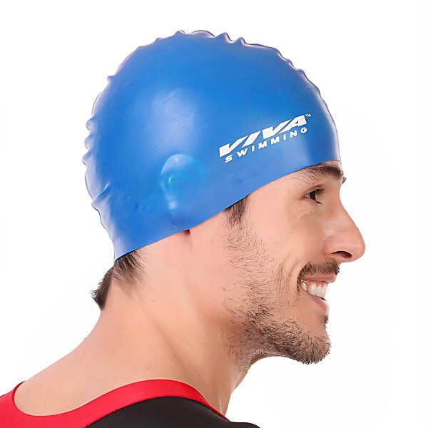 Buy VIVA SWIMMING Unisex Silicon Cap - Blue Online at Best Price of Rs ...