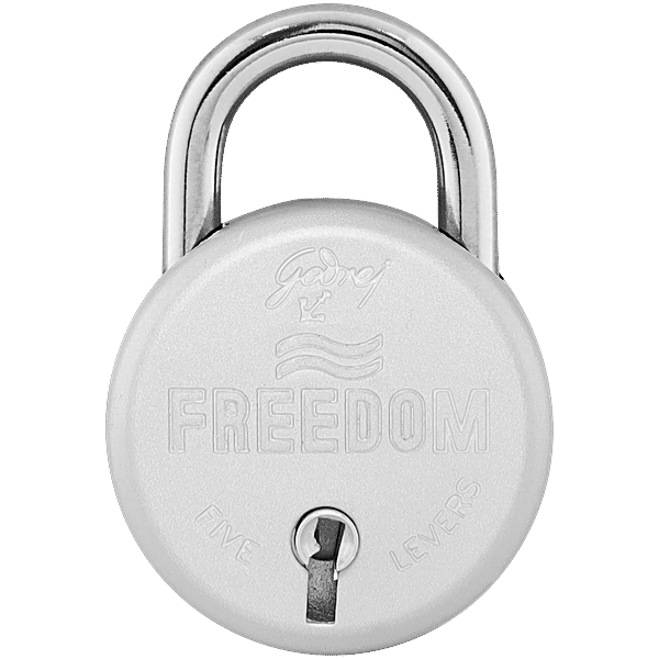Buy Godrej Locks Freedom 5 Levers Solidex Padlock With 2 Keys Online at ...