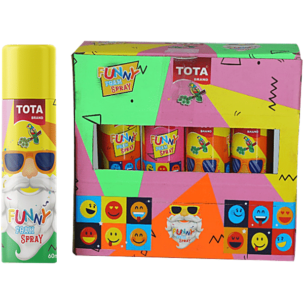 Buy Tota Funny Foam Spray - Red, Pink, Yellow, Blue Online at Best ...
