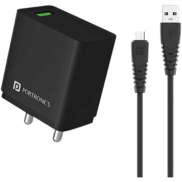 Buy Portronics Adapto One 3 A Single Port Adapter - With Quick Charge ...
