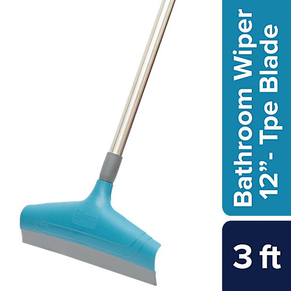 Buy bb home Bathroom Squeegee - 30 cm Plastic Wiper, 3 ft Stainless ...
