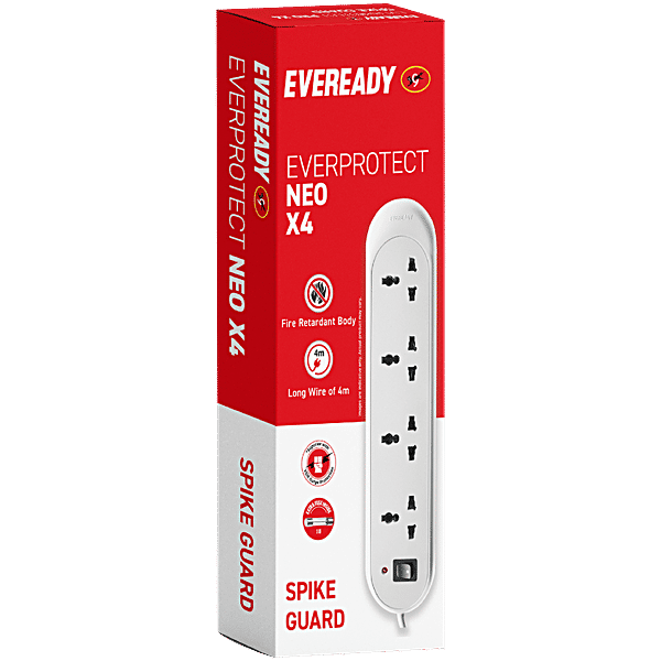 Buy Eveready Everprotect NEO X4 White Spike Guard With 4 Metre Wire ...