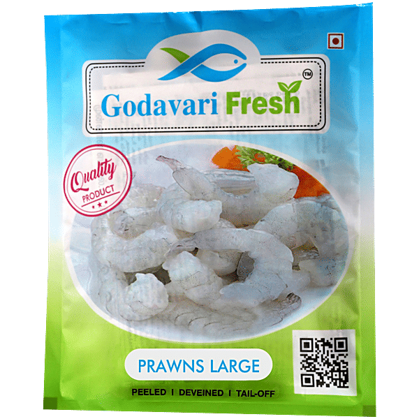 Buy Godavari Fresh Large Prawns - Peeled, Deveined, Tail-Off Online at ...