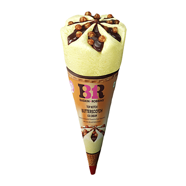 Buy Baskin Robbins Top Notch Butterscotch Cone Ice Cream Online at Best ...