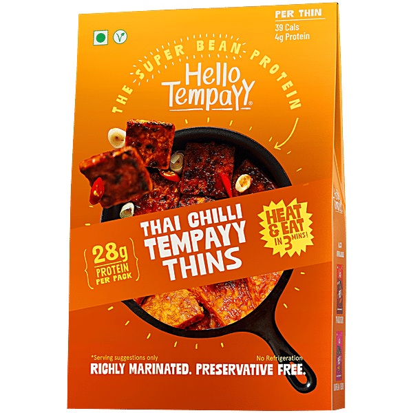 Buy Hello Tempayy Thai Chilli Tempeh Thins - Clean, Lean Protein, Heat ...
