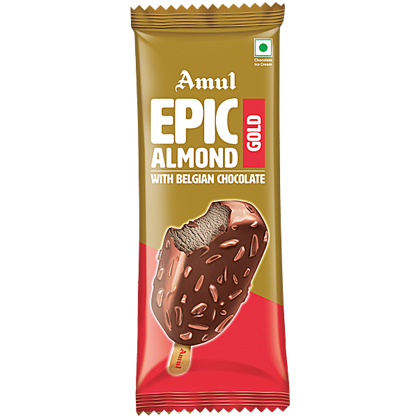 Buy Amul Gold Epic Almond With Belgian Chocolate Bar Online at Best ...