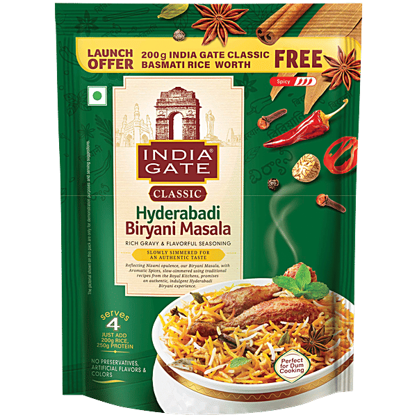 Buy India Gate Classic Hyderabadi Biryani Masala Online at Best Price ...
