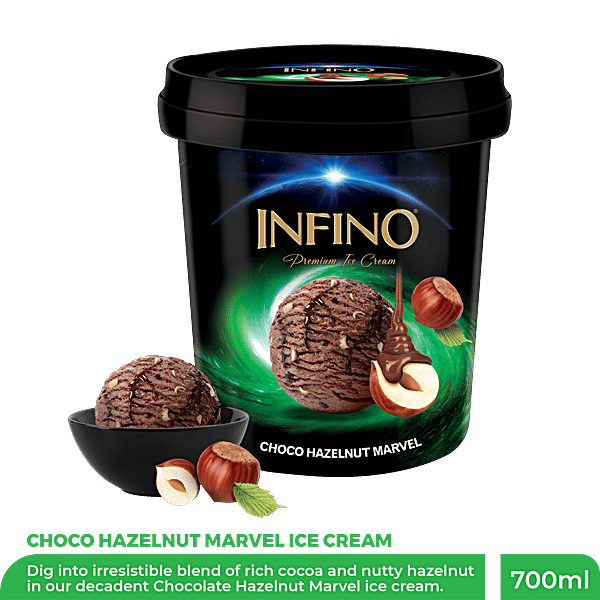 Buy Infino Choco Hazelnut Marvel Premium Ice Cream Online at Best Price ...