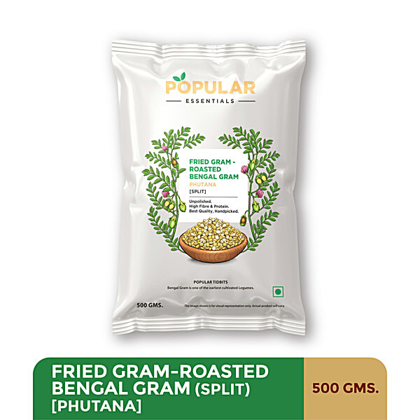 Buy Popular Essentials Fried Gram/Roasted Bengal Gram - Split Online at ...