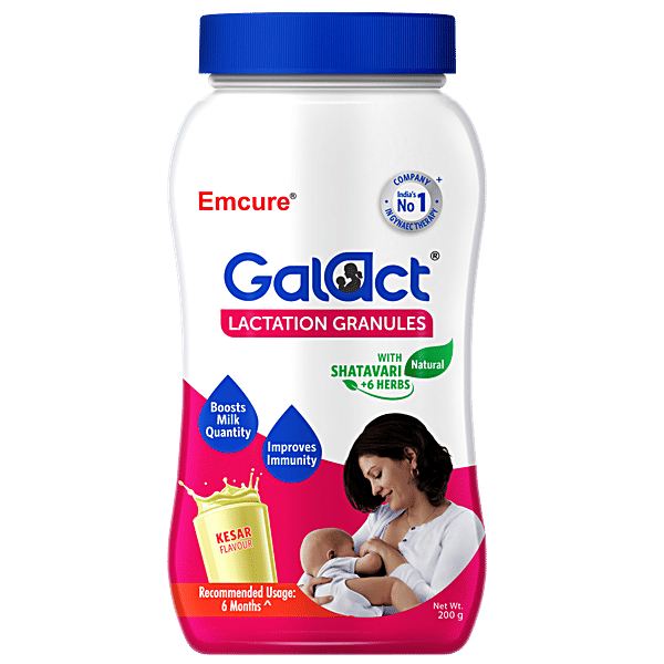 Buy Galact Lactation Granules - With Shatavari, Kesar Flavour Online at ...
