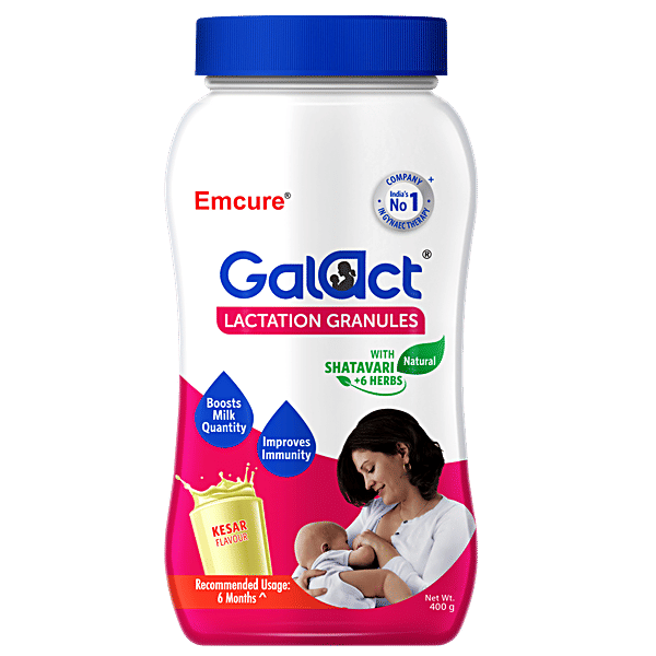 Buy Galact Lactation Ganules - With Shatavari, Kesar Flavour Online at ...