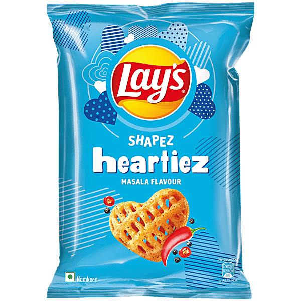 Buy Lay's Shapez Heartiez Masala Flavour Namkeen Online at Best Price ...