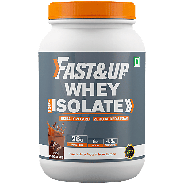 Buy Fast&Up Whey Protein Isolate European Rich Chocolate - Ultra Low ...