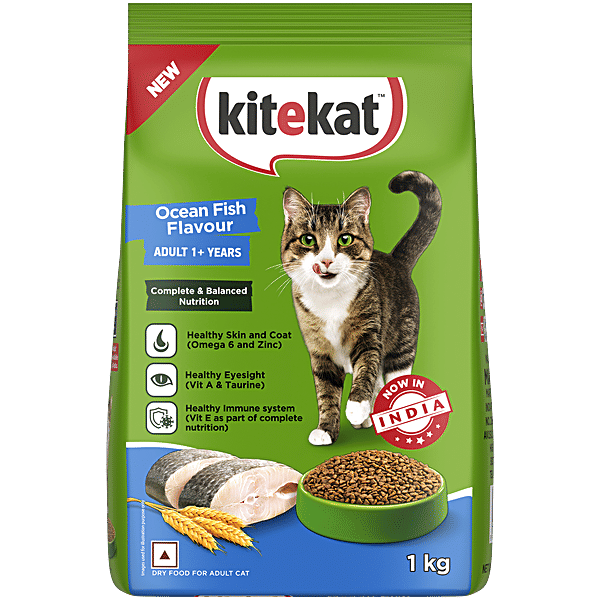 Buy Kitekat Adult Dry Cat Food - Ocean Fish Flavour Online at Best ...