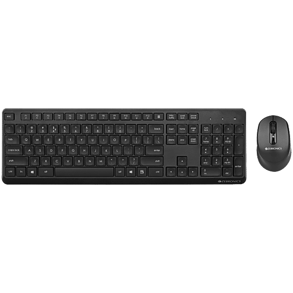 Buy Zebronics KB Combo Wireless Keyboard & Mouse - Companion 200 Black ...