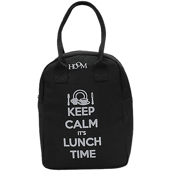 Buy Hoom Lunch Bag With Aluminium Insulation, Black Online at Best ...