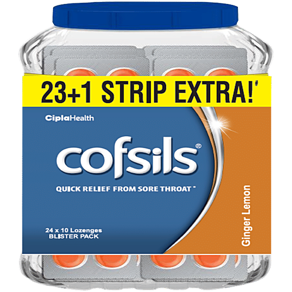 Buy Cofsils Ginger Lemon Lozenges Online at Best Price of Rs 35 - bigbasket
